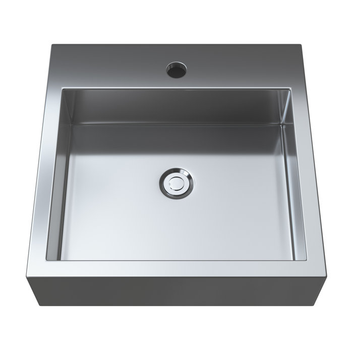 Cantrio Koncepts Cantrio Premium Stainless SteelUtility Sink with 17.625" x 17.625" x 4.875 ...